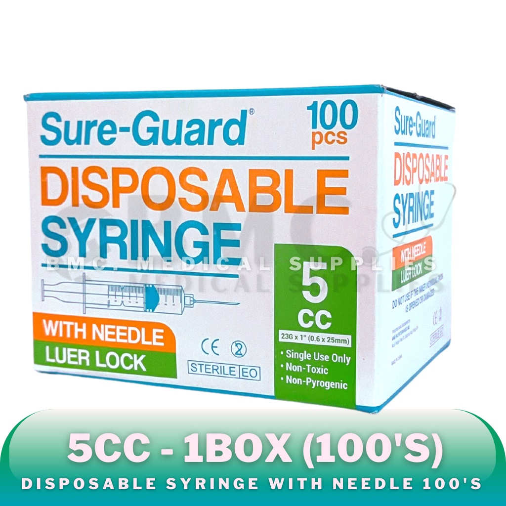 Sureguard & Prime - Disposable Syringe (100's/boxs) Indoplas, Cardinal ...
