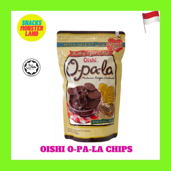 (HALAL)Oishi Opala Chocolate Potato Chip 网红巧克力薯片 100g | Shopee Philippines
