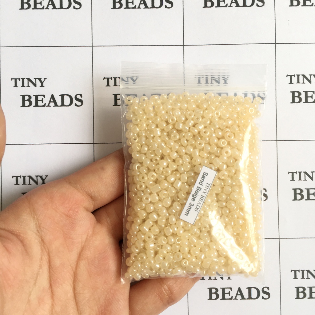 Pearl Glazed Seed Beads Sand Beige, Tan Beige, Beach Sand, Cuban Sand ...