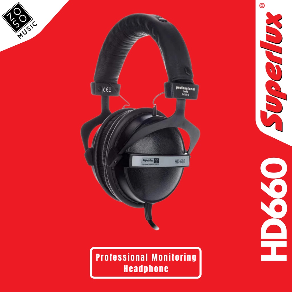 SUPERLUX HD660 HEADPHONE (SUPERLUX/ HD660/ HEADPHONE/ ZOSO MUSIC) | Shopee Philippines