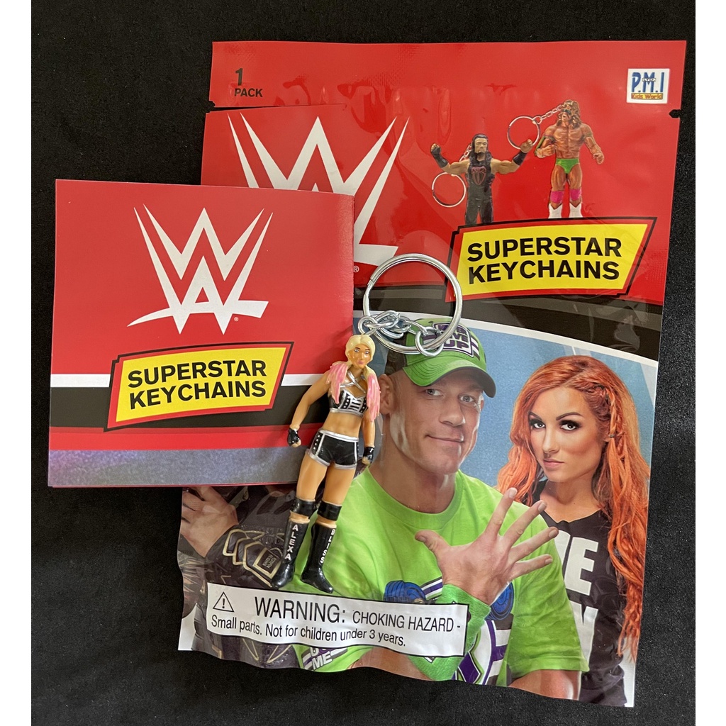 WWE - Superstar Keychains - The Rock, Braun Strowman, Alexa Bliss, Bray ...