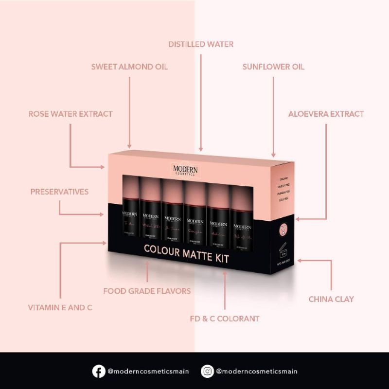 Modern Cosmetics Colour Matte Kit | Shopee Philippines