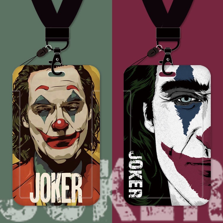 Clown card set pull-out badge lanyard campus student meal card bus ...