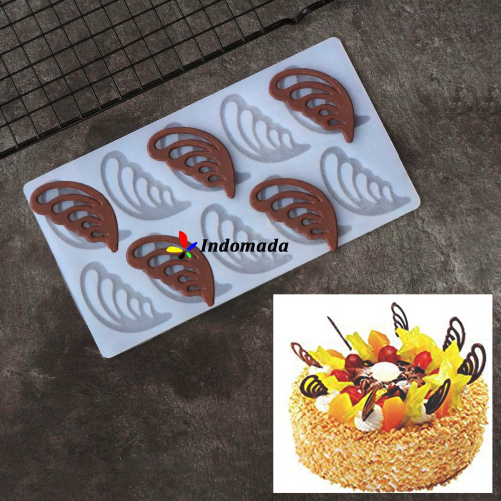 Indomada Chocolate Fence Silicone Mold 10 Wings Chocolate Birthday Cake ...
