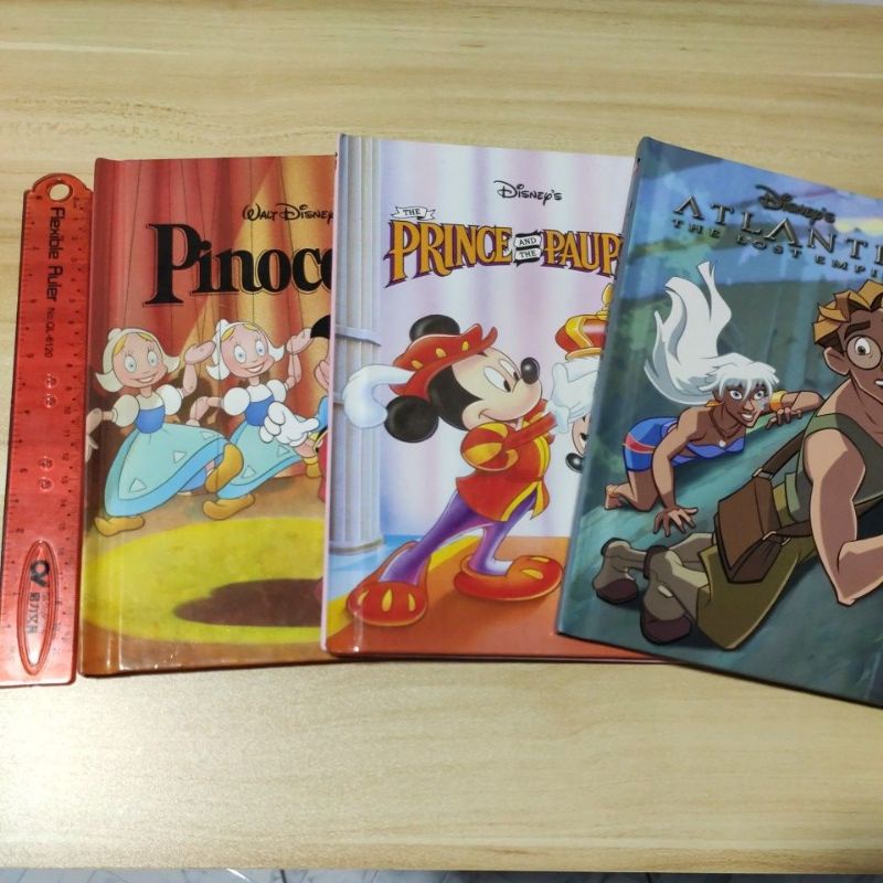 Walt Disney Story Books Set : Pinocchio/Atlantis/Mickey Mouse Story ...
