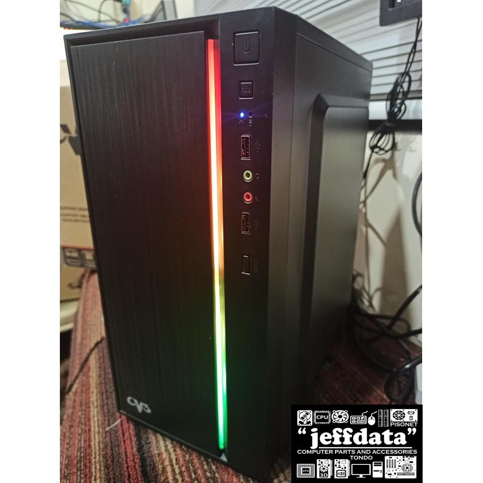 CASING cvs mini atx case led strip 1706 with 700watts powersupply ...