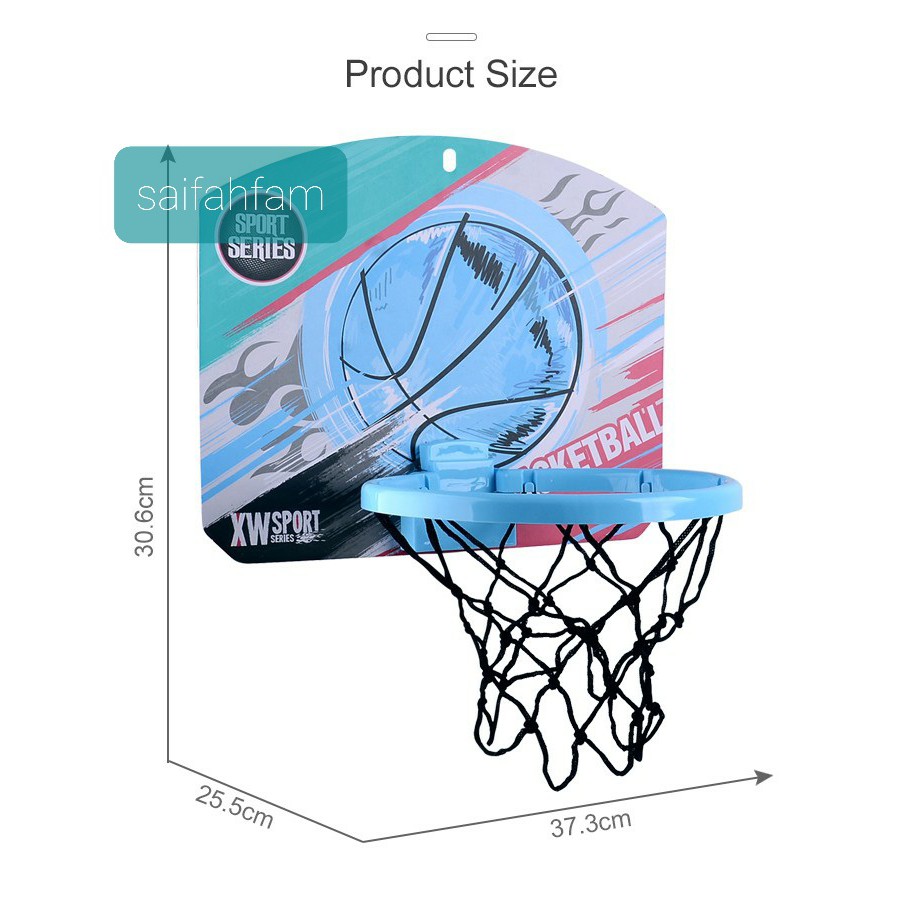 Basketball Backboard Wall-Mounted Hoop XW sport series Decorated With A ...