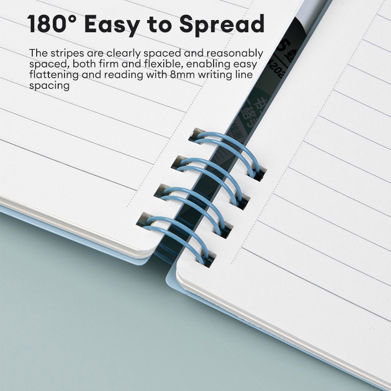 Deli Sweet A5 Student Spring Spiral Notebook Binder Notebooks School ...