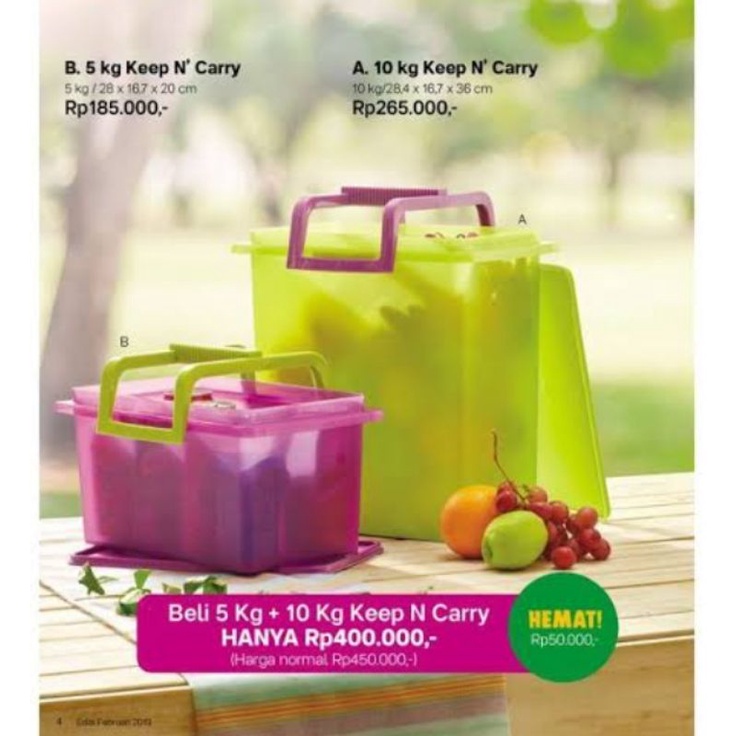 Keep N carry tupperware 5 / 10 kg / tupperware multipurpose picnic ...