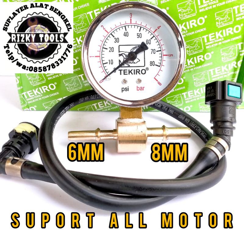 Universal full pump pressure gauge, fuel pressure measuring tool for ...