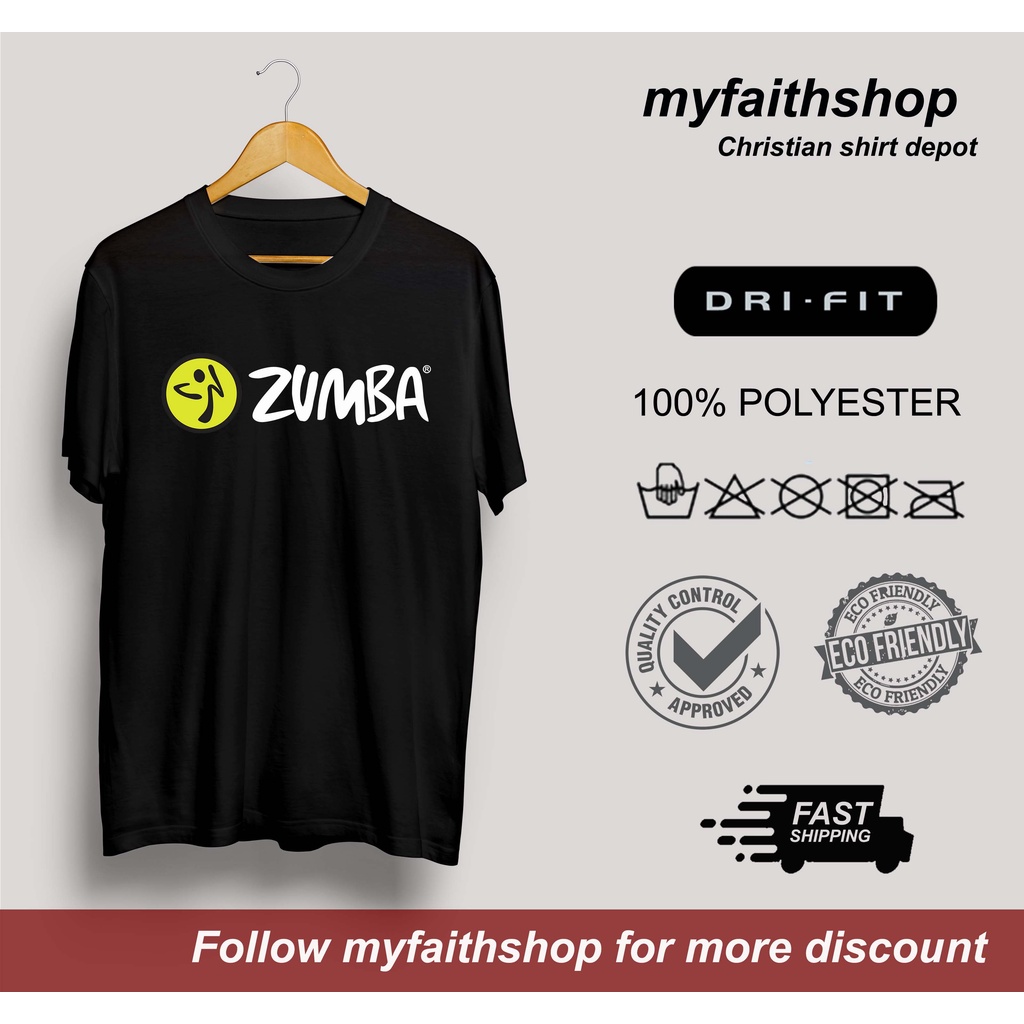 Zumba Old Design in Quality Drifit Shirt 100% Polyester Woman Men ...