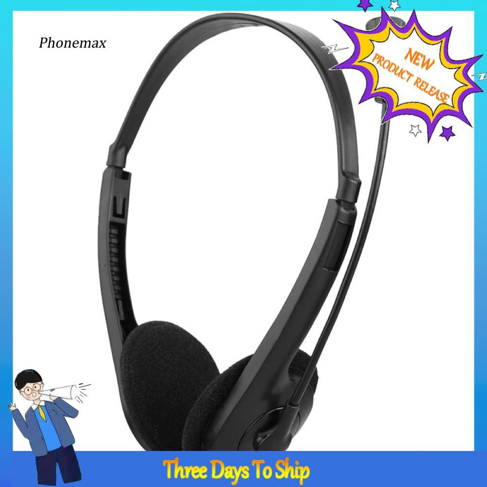 Phone-Noise Reduction 3.5mm Wired Heavy Bass Stereo Headphone Headset ...