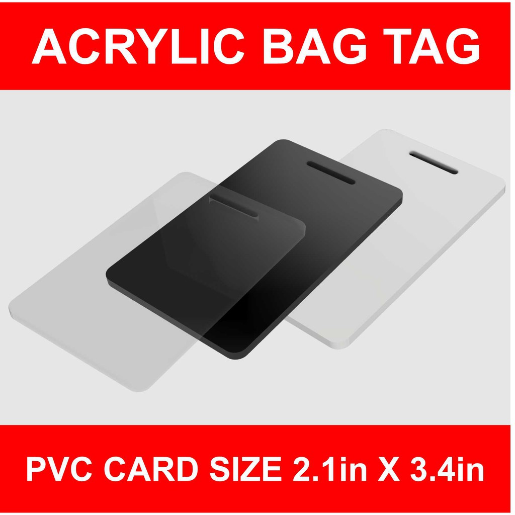 BLANK ACRYLIC BAG TAG | Shopee Philippines