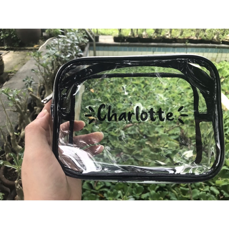 PERSONALIZED PREMIUM TRAVEL POUCH / CLEAR POUCH / COSMETIC POUCH ...
