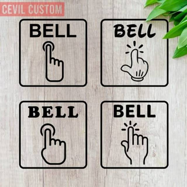 Home Door Bell Sticker - Bell Sticker custom | Shopee Philippines