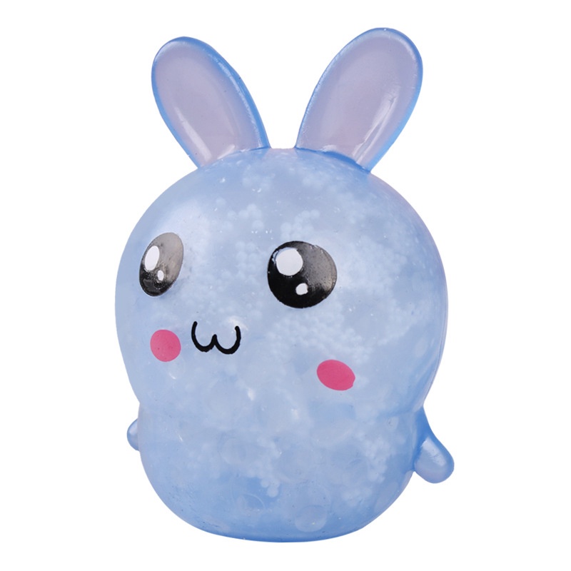 Bunny Stress Ball Squeeze Pinch Vent Ball Decompression Color Bead ...