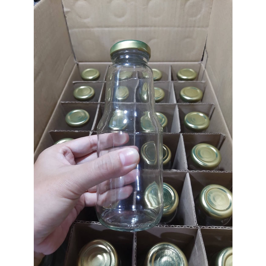 *Transparent Glass Bottle M7364 & M7294 with or without Cap | Shopee ...