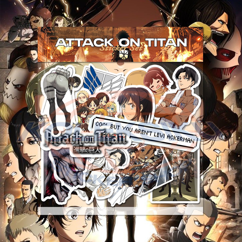 ATTACK ON TITAN STICKERS AESTHETIC STICKERS ANIME STICKERS CUTE ...