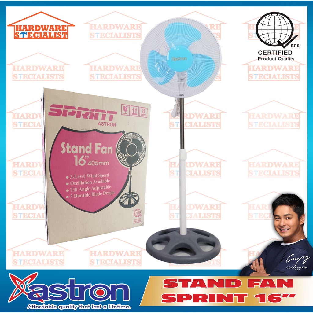 Astron Stand Fan Electric Fan 16" | Rush or Sprint Original Authentic ...