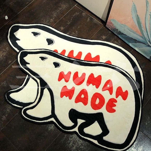 HUMAN MADE Bear Carpet INS Style Floor Mat Rugs Home Living Room ...