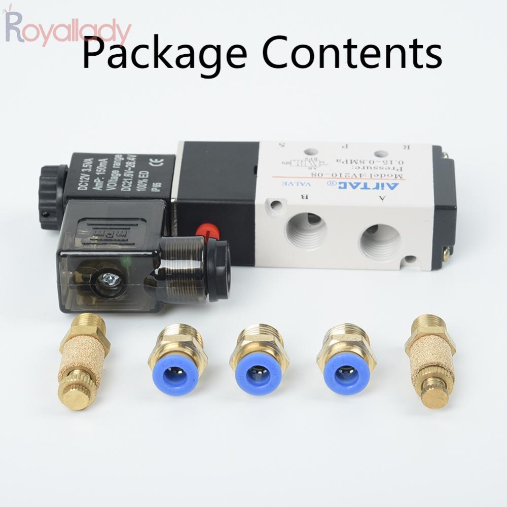 Royallady-Connector 5 Port Replace Parts Pneumatic Kits 0-116 PSI 4V210-08 Durable | Shopee ...