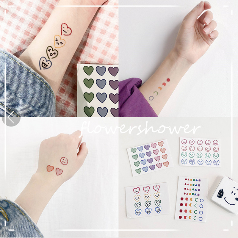 Waterproof Tattoo Stickers Simple Tattoo Stickers | Shopee Philippines