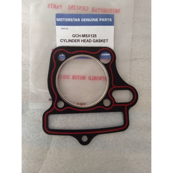 MSX125/IDOL125R/SAPP125R CYLINDER HEAD GASKET MOTORSTAR | Shopee ...