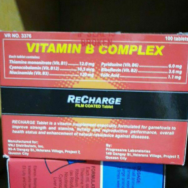 RECHARGE (VITAMIN B COMPLEX) 100Tablets | Shopee Philippines