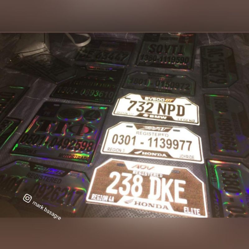 REFLECTORIZED TEMPORARY PLATE EMBOSSED | Shopee Philippines