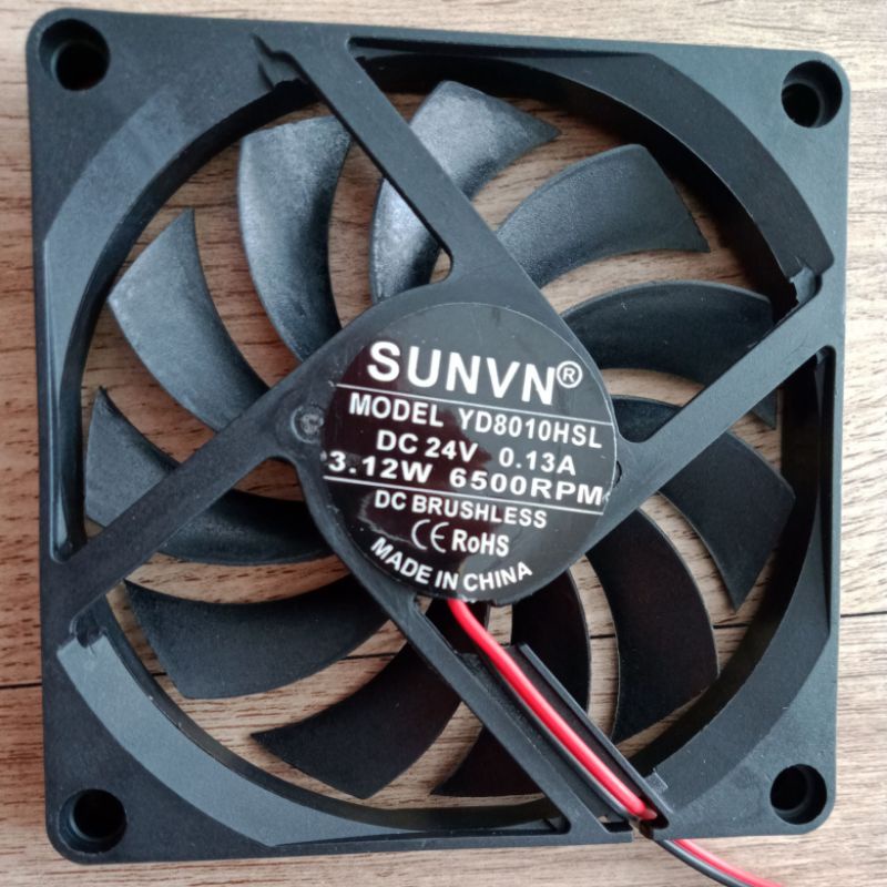 8010 8015 8020 8025 8cm 2pin 2 pin DC 5V 12V 24V 8 cm Fan Oily Bronze Sleeve Bearing Silent ...