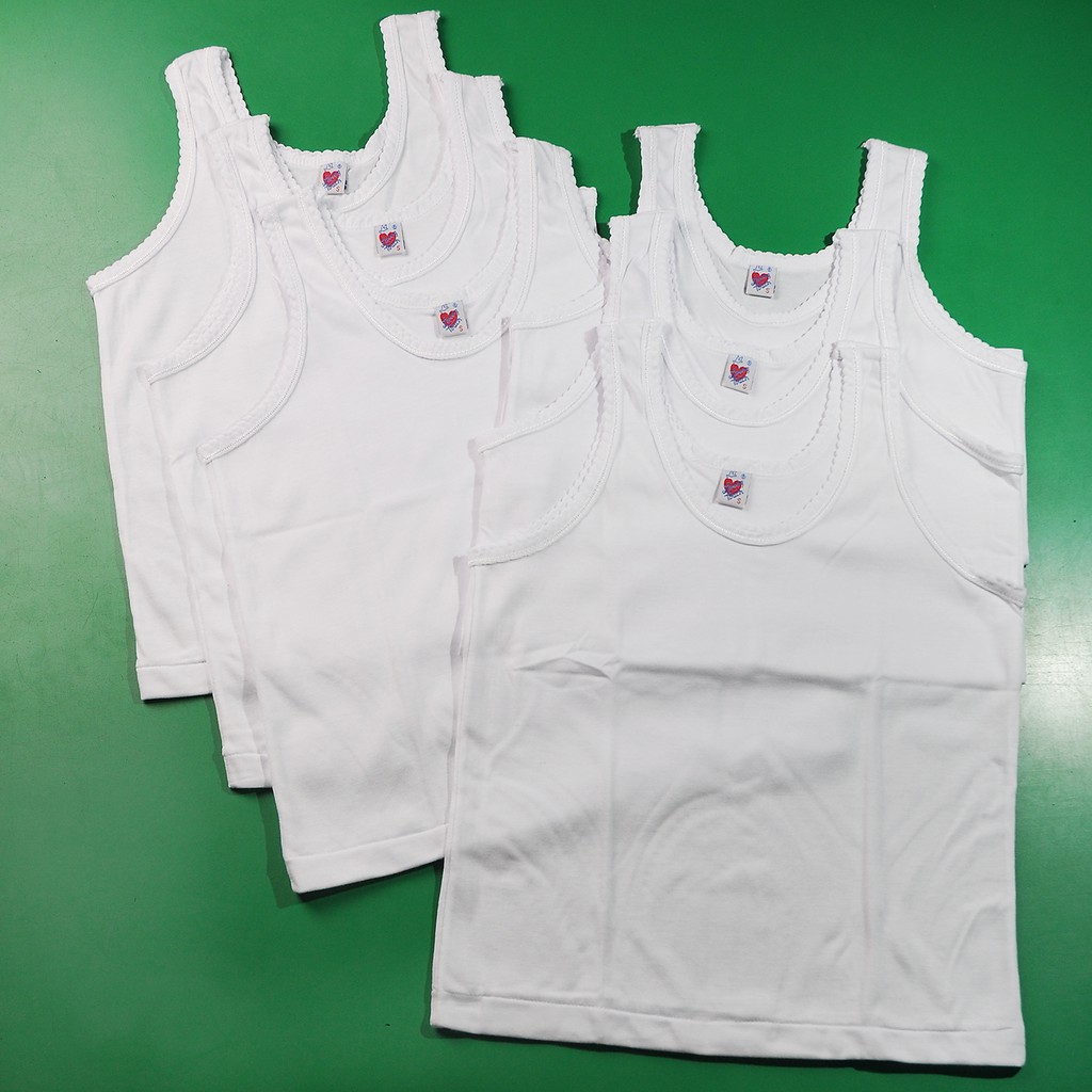 Pure COTTON Lady Sando HIGH QUALITY Plain White for Girls/kids/teens ...