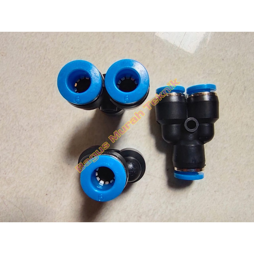 Y Union Connector 6mm PY Wind Fittings 6mm Pneumatic Fittings PY 6mm ...