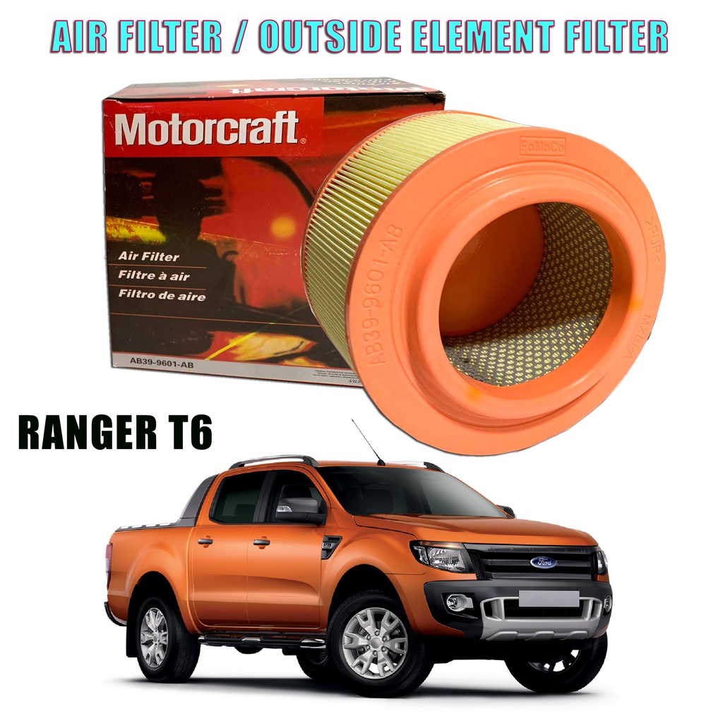 AB39-9601-AB AIR FILTER FORD RANGER 2012-2015 T6 Motorcraft Original ...