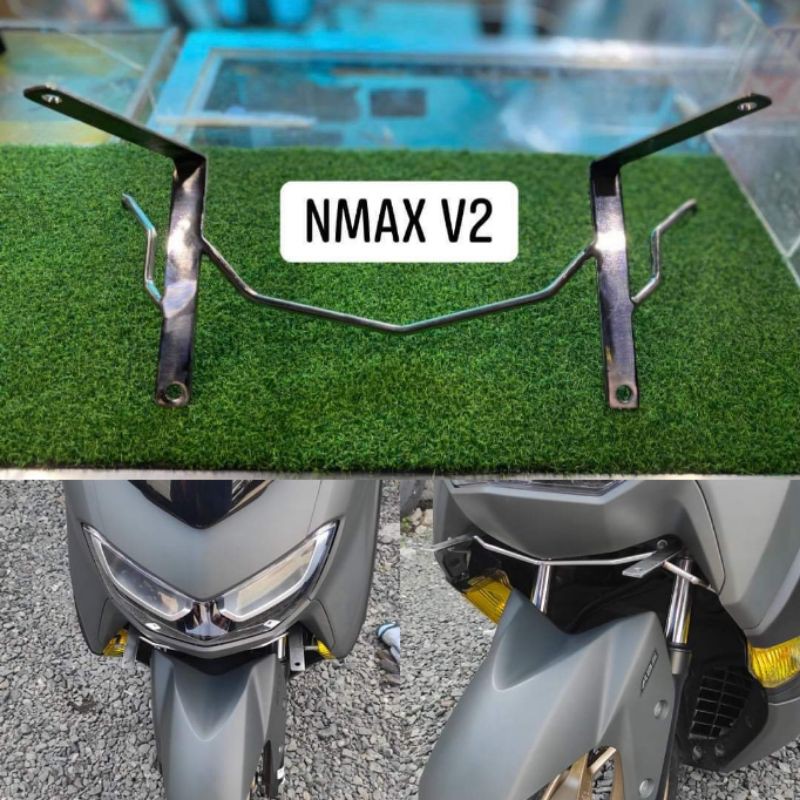 NMAX 2020 OR V2 STAINLESS AUXILIARY BRACKET. | Shopee Philippines