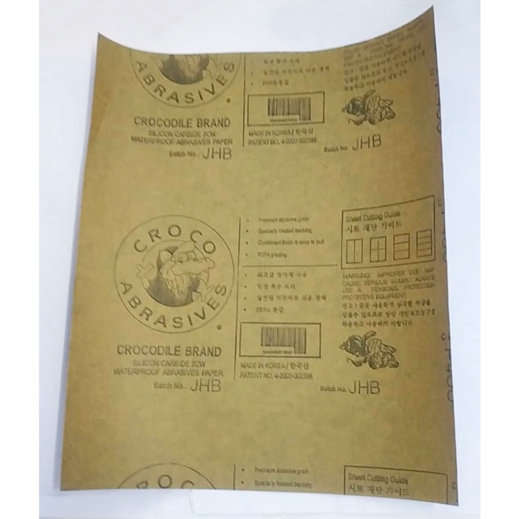 CROCODILE SAND PAPER GRIT 400 ( PRICE PER PIECE ) | Shopee Philippines
