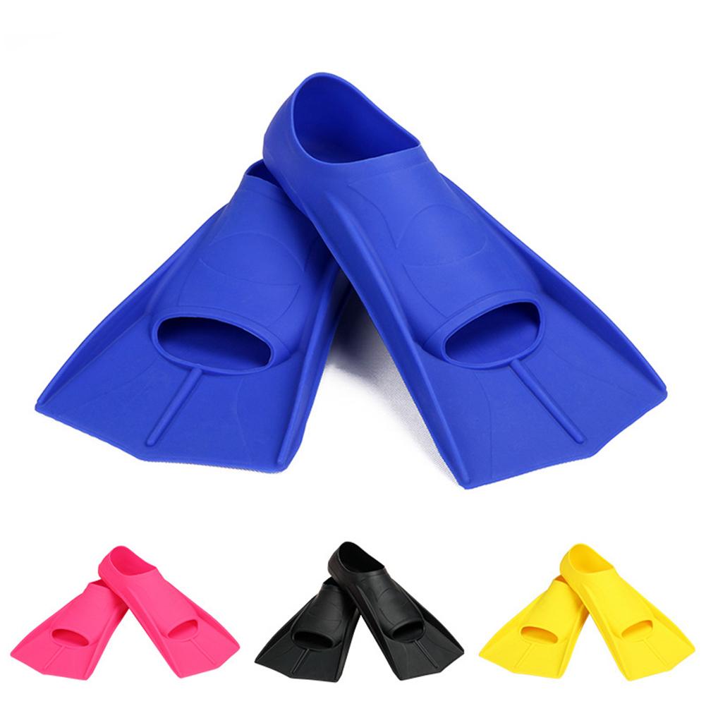 1 Pair Swimming Flippers Diving Snorkeling Surfing Swim Soft Silicone ...