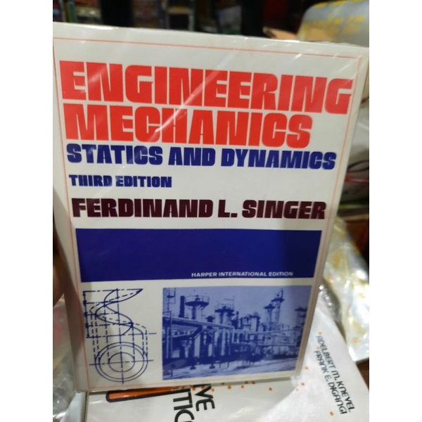 Engineering mechanics Static and Dynamic Singer 3rd edition | Shopee ...