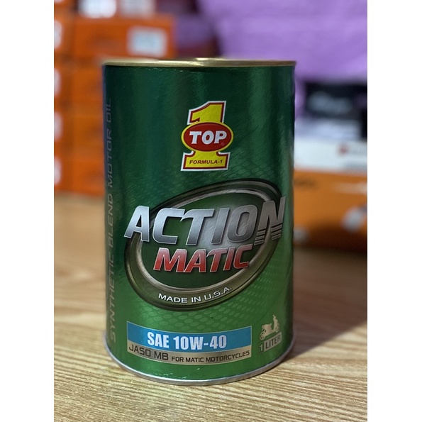 Top 1 Matic Action SAE 10W 40 1Litter/800ml | Shopee Philippines