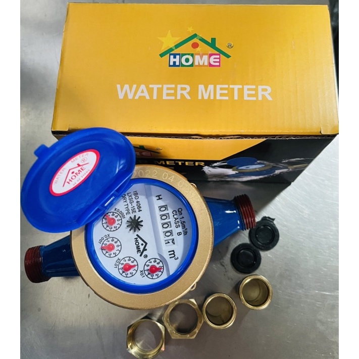 Dry type water meter metal heavy duty 1/2hose PVC type | Shopee Philippines