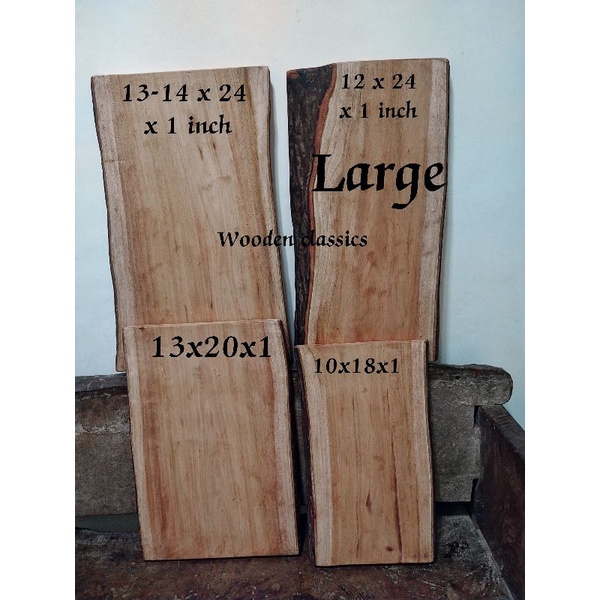 RECTANGULAR RUSTIC BOARDS- steak board- serving board- slicing board ...