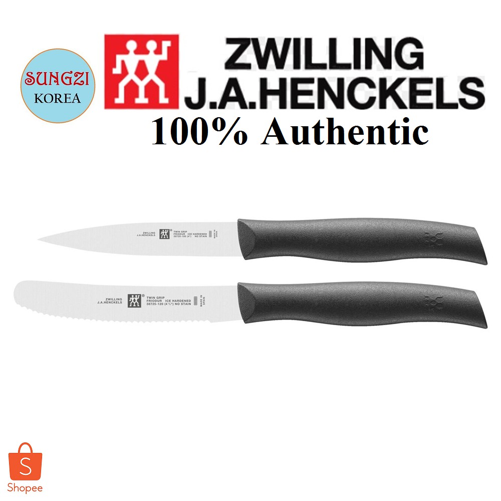 ZWILLING J.A HENCKELS Twin Grip Paring Knife Set (2 items) | Shopee ...