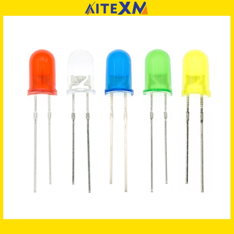 3mm 5mm led white/blue/red/yellow/green light bulbs / 5MM White Colour ...