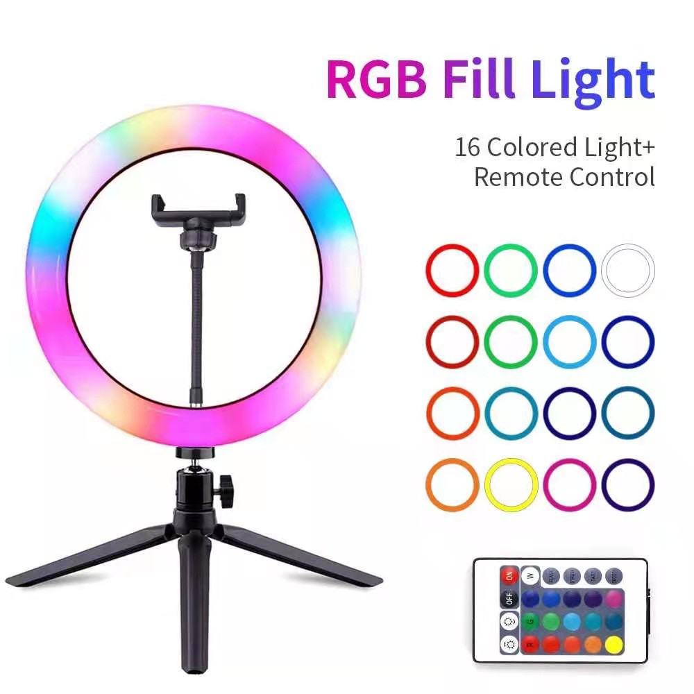 ORIGINAL MJ16 MJ26 MJ33 RGB LED Soft Ring Light 26cm (10inches) with 2 ...