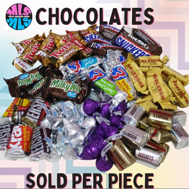 FUN SIZE CHOCOLATES SOLD PER PIECE (Kisses/Toblerone/Hershey's ...