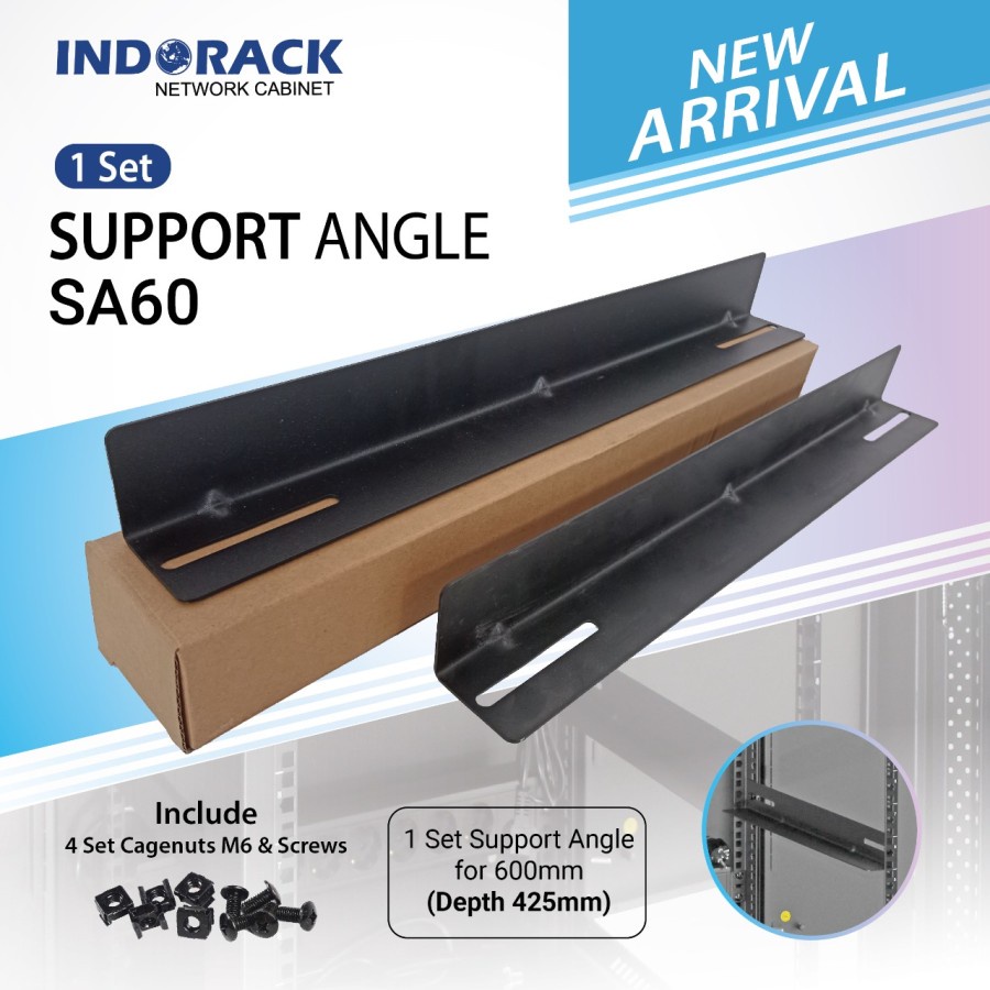 SIKU Support Angle Rack / Elbow L Wallmount INDORACK SA60 Depth 425mm ...