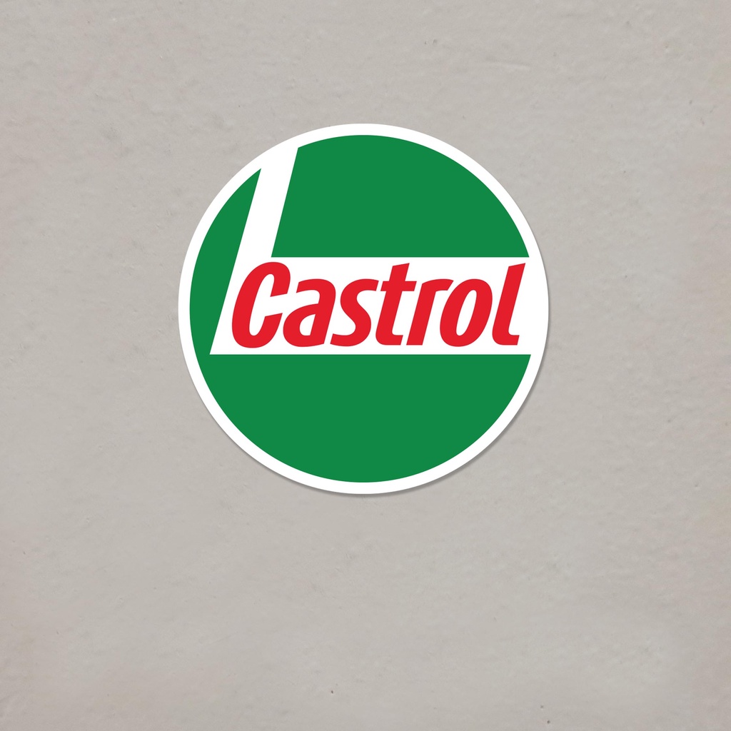 Castrol Logo, vinyl laminated sticker | Shopee Philippines