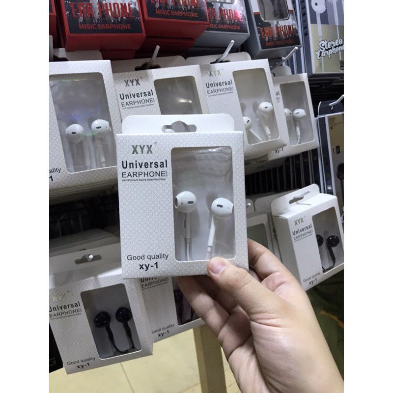 XYX Universal Earphones with Microphone Retail | Shopee Philippines