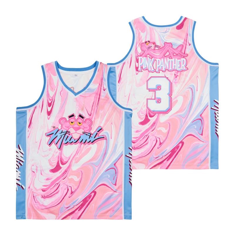 BG Basketball Jersey new 3 Pink Panther Jerseys Outdoor Sportswear Hip ...