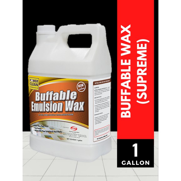 Concentrated Buffable Floor Wax Polish SUPREME 1 GALLON Emulsion Shine ...