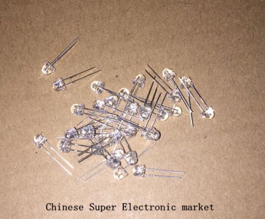 3MM 100PCS Fast 2PIN light-emitting diode (LED) 3mm RGB 7 color fast ...